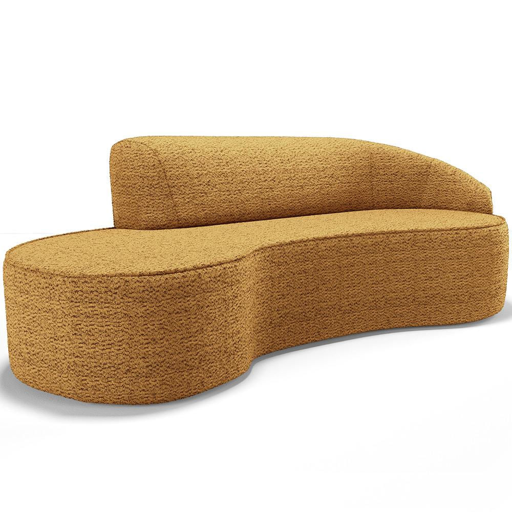 Sofá 4 Lugares Curvo Sala de Estar Living Firenze Direito D02 Prime ...